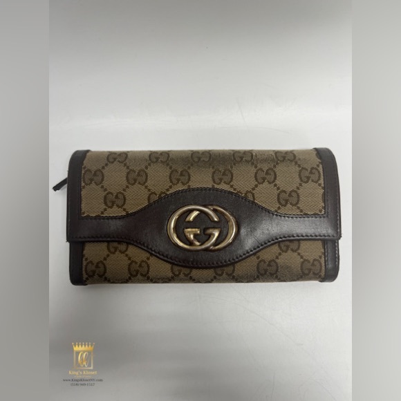 Gucci | Bags | Gucci Monogram Double Gg Continental Wallet | Poshmark